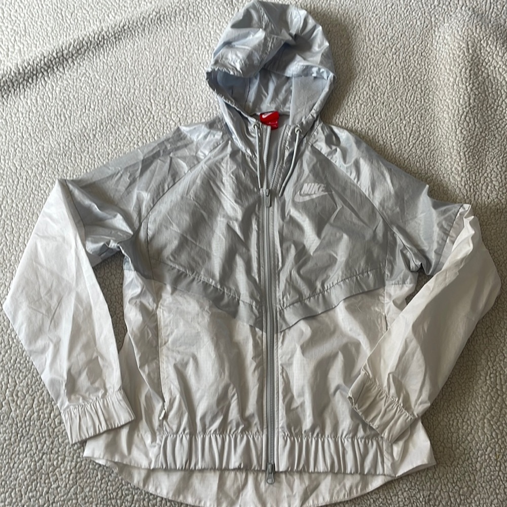 Nike Sportswear Windrunner Track Jacket In White/Silv… - Gem